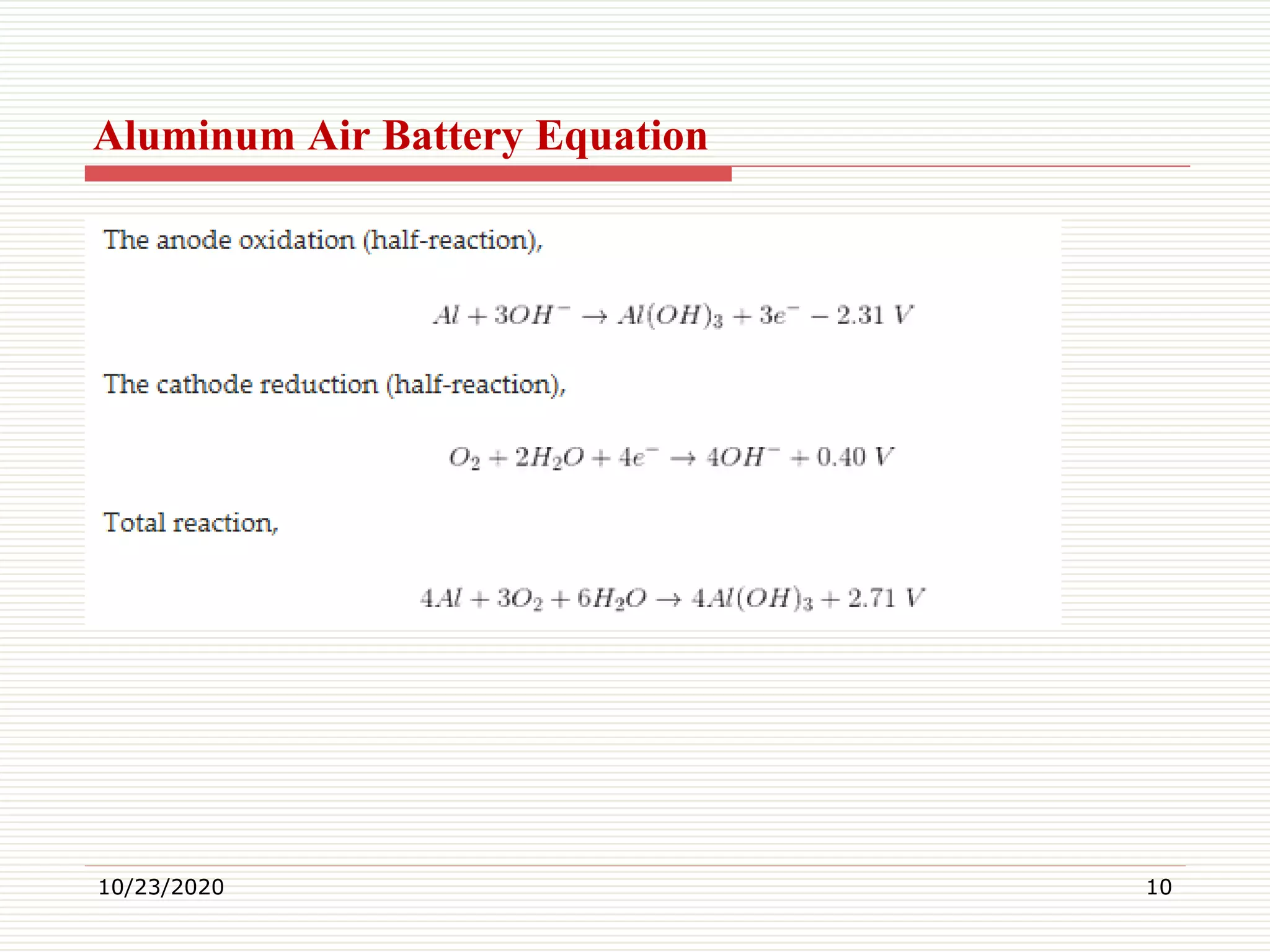 Aluminum Air Battery: How Do They Work? (Plus DIY) | PDF