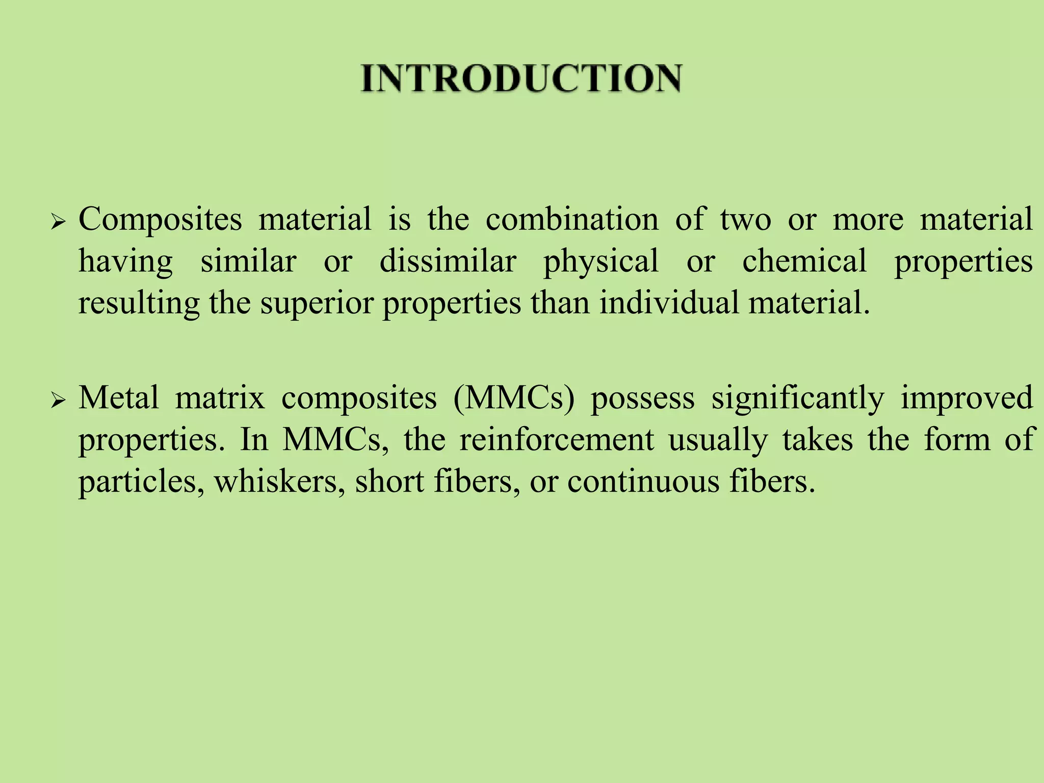 Evaluation of Mechanical properties of Aluminium based MMC | PPT