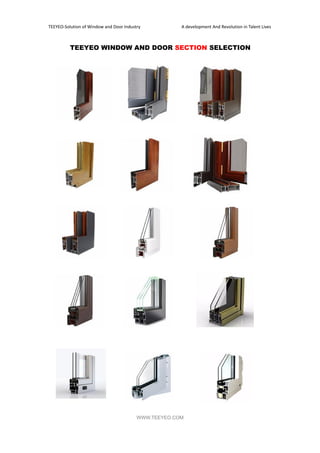 Teeyeo Aluminum and upvc window catalog | PDF