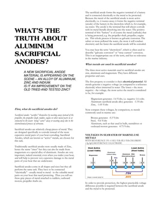 Aluminum anodes | PDF | Chemistry | Science
