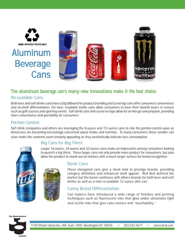 Aluminum beverage can facts | PDF | Auto Type | Automotive