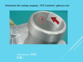 Aluminum die casting defects | PPT