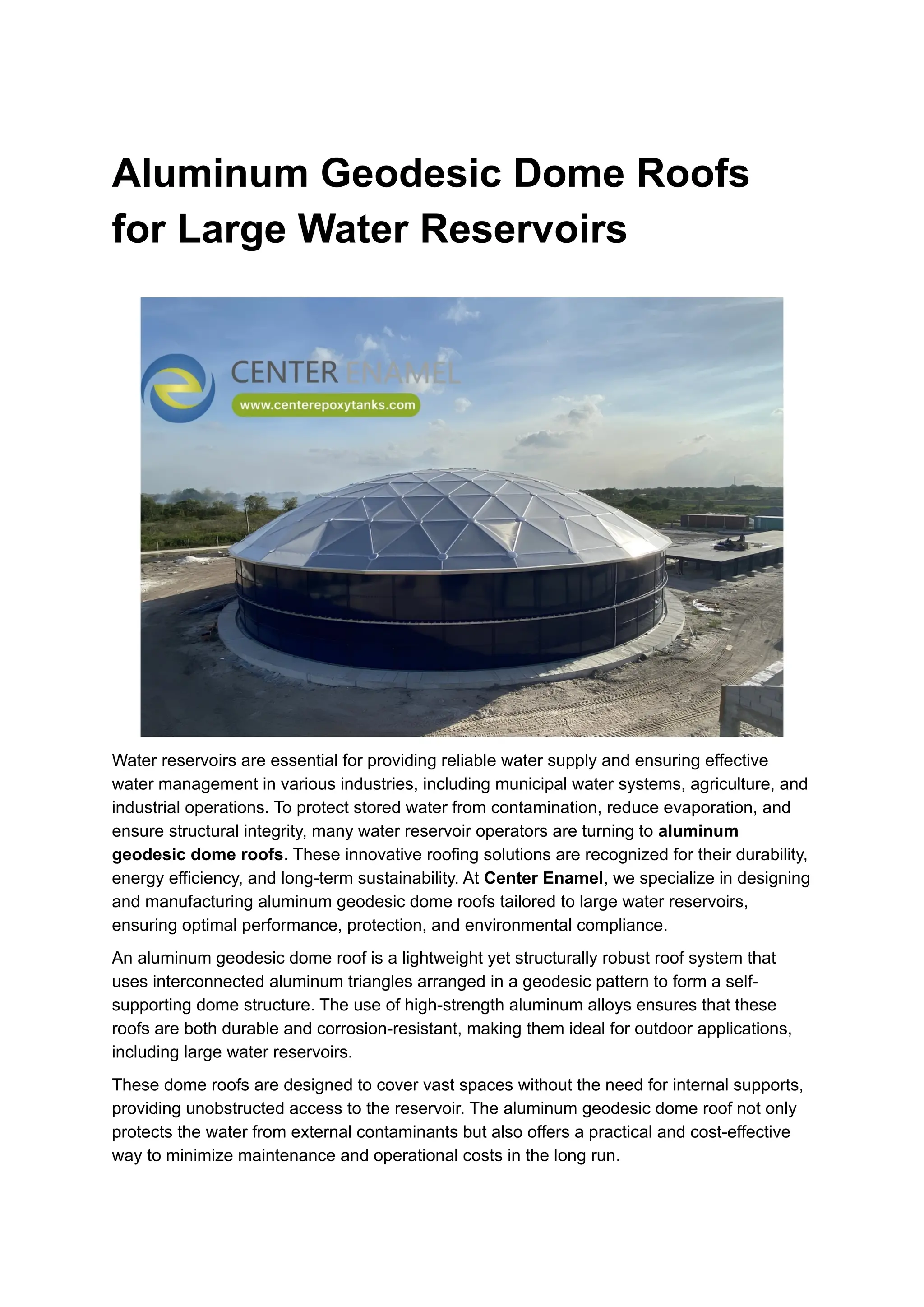 Aluminum Geodesic Dome Roofs for Large Water Reservoirs (1).docx