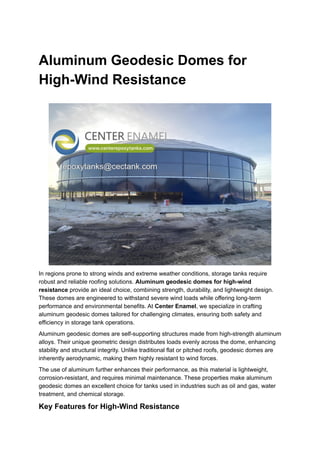 Aluminum Geodesic Domes for High-Wind Resistance.docx