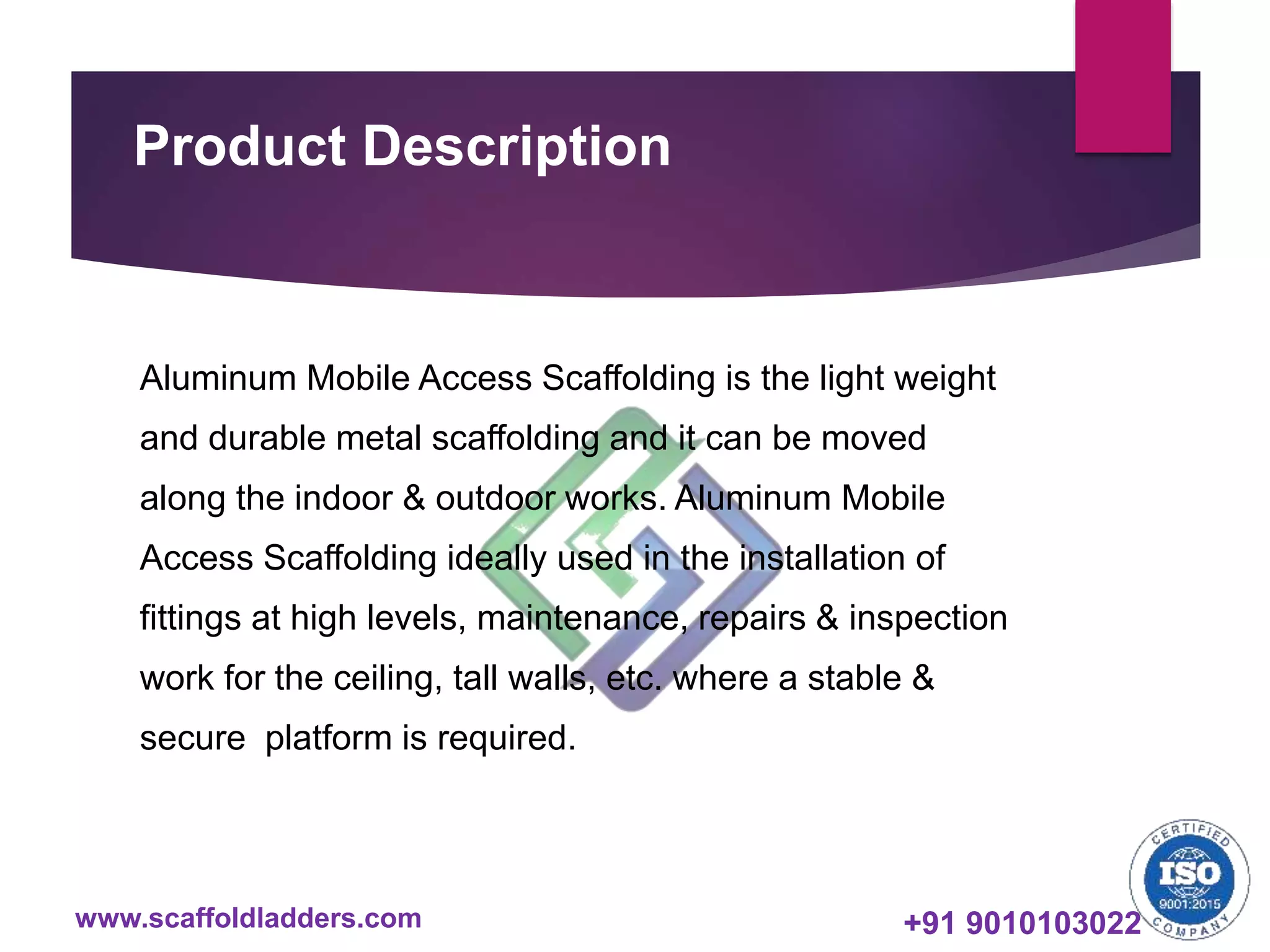 Aluminum Mobile Scaffolding | PPTX