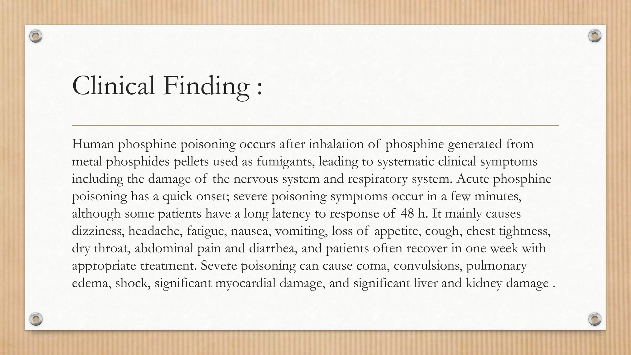 Aluminum phosphide poisoning | PPTX