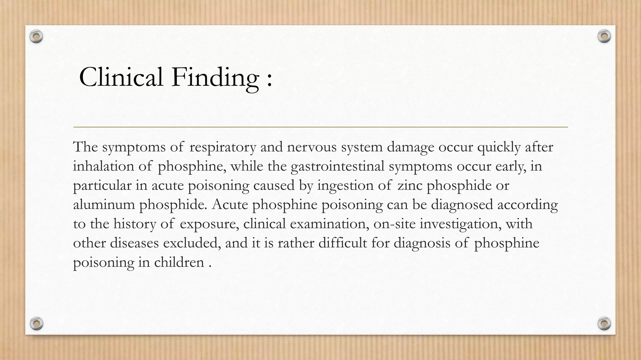 Aluminum phosphide poisoning | PPTX