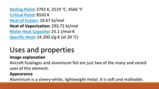 ALUMINUM OF PERIODIC TABLE OF ELEMENTS | PPTX