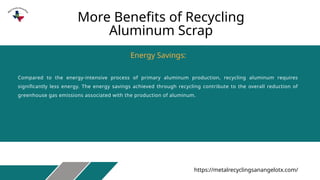 Aluminum Scrap Recycling Boost Efficiency and Profit | PPT