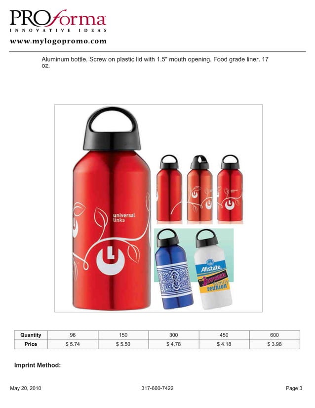 Aluminum Water Bottles | PDF