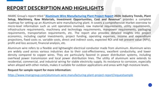 Project Report on Aluminum Wire Manufacturing Plant | PPTX