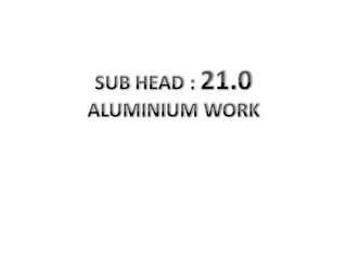 Aluminum work | PDF