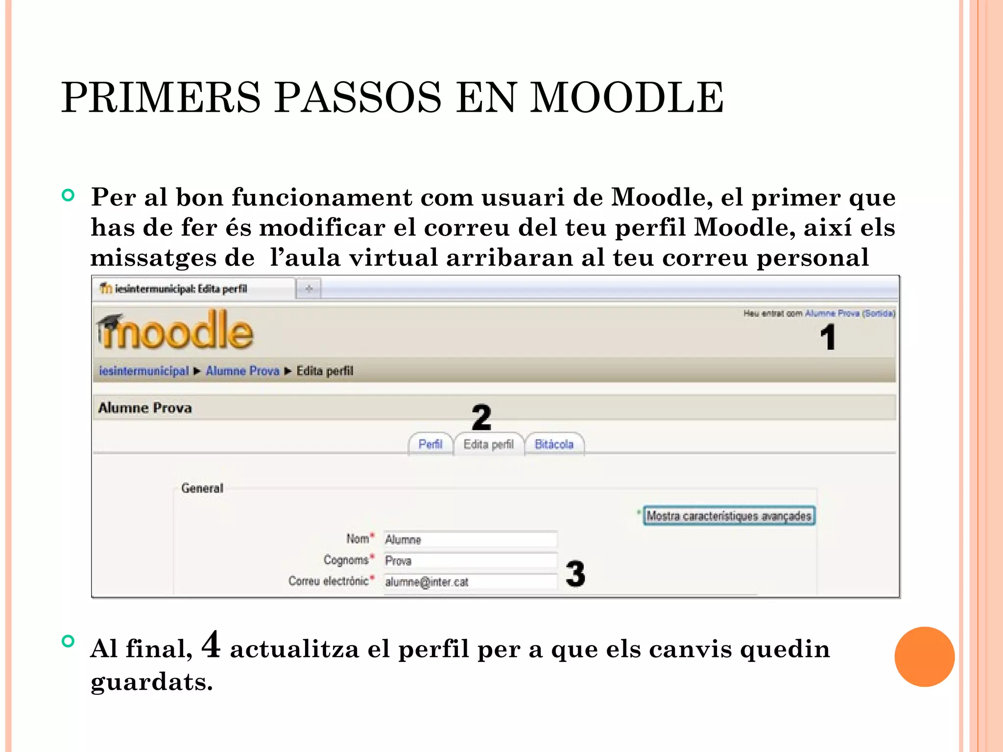 Manual Moodle Alumnat "Aula Virtual" | PPT