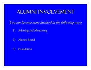 Alumni Presentation - Homecoming 2007 | PDF