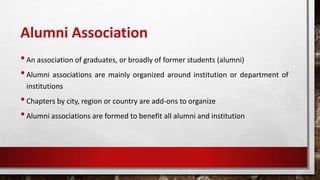 Alumni management | PPT