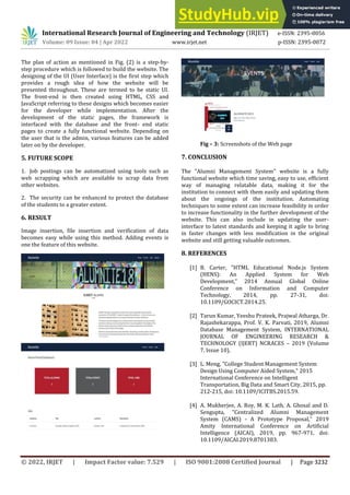 Alumni Management System -Web Application | PDF