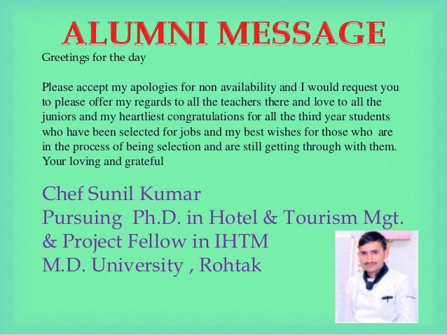 Alumni meet 2013 IHM Gwalior