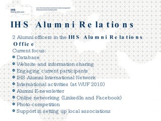 Alumni Meeting Presentation | PPT