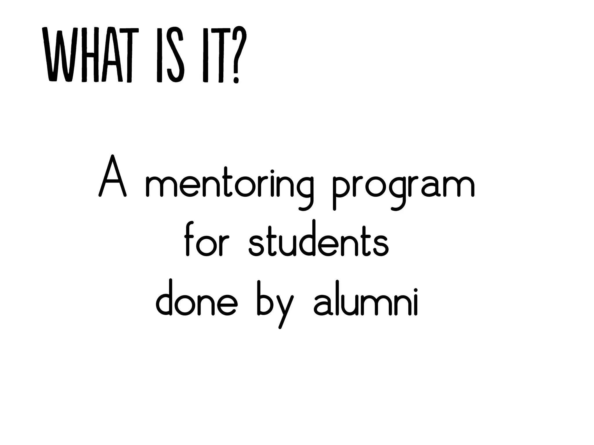 Alumni mentoring | PDF