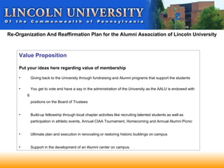 Alumni re org | PPT