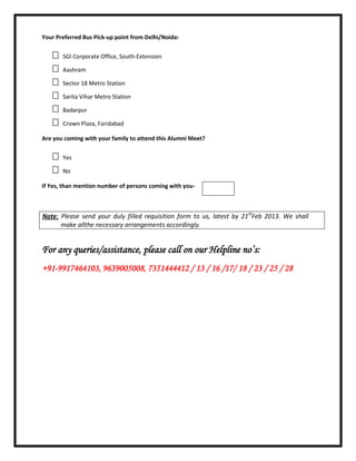 Alumni Requisition Form | DOCX