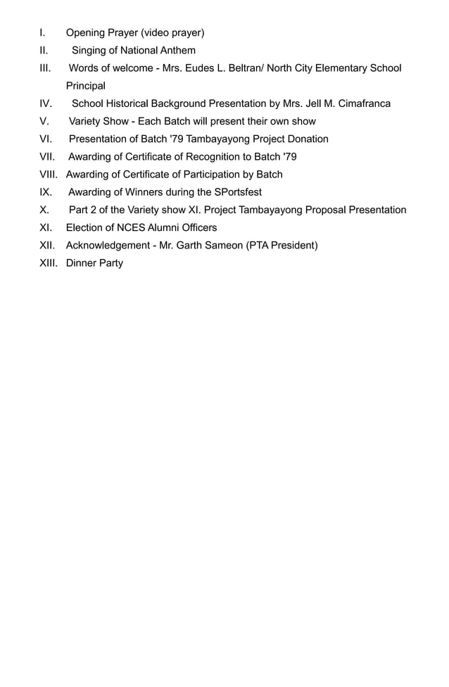 alumni script.docx | Summer Olympic Sports | Olympic Sports