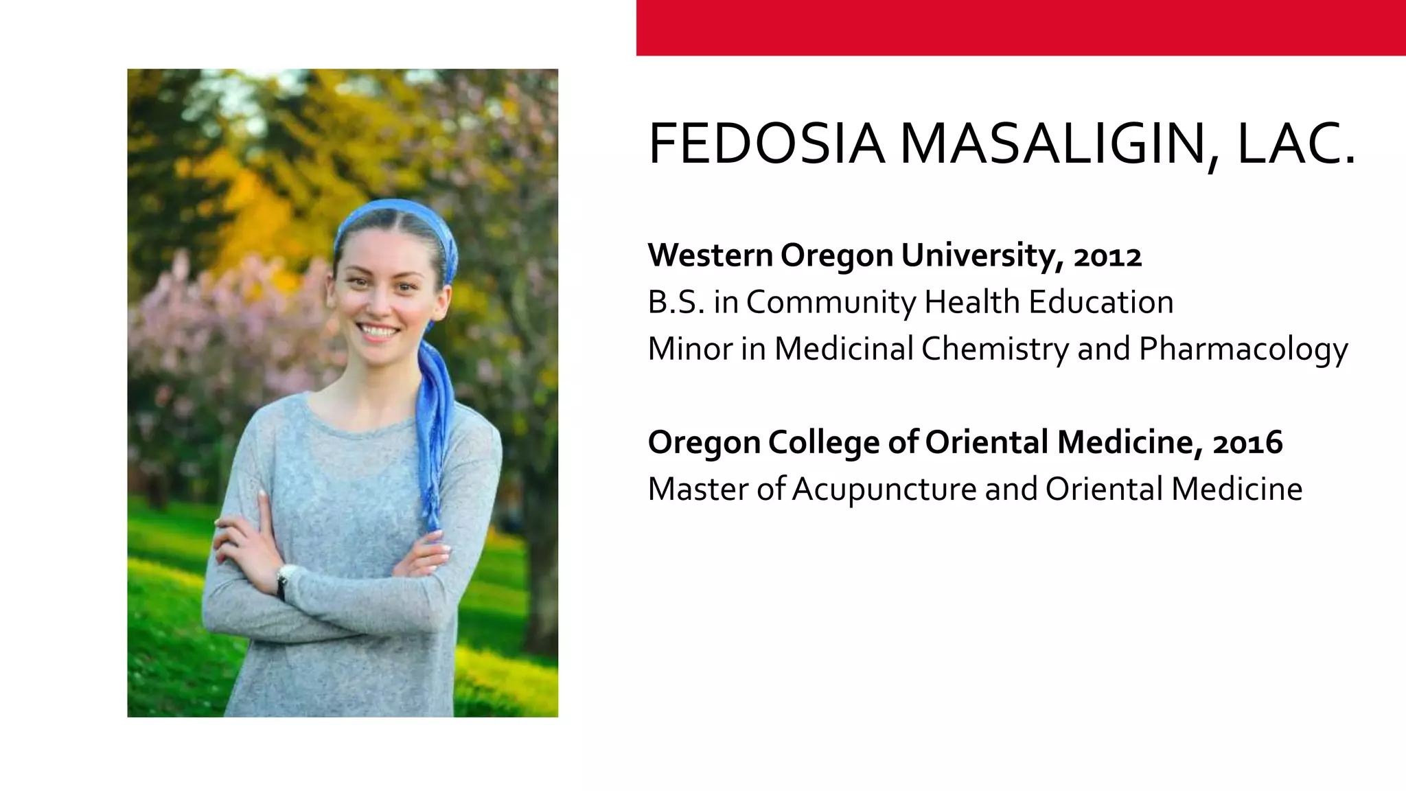 Alumni Spotlight Fedosia Masaligin | PPT