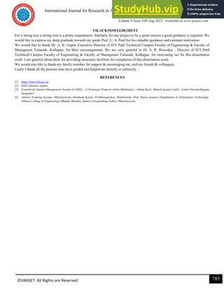 Alumni Tracking System | PDF