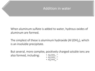 Alum requirement for surface water | PPTX
