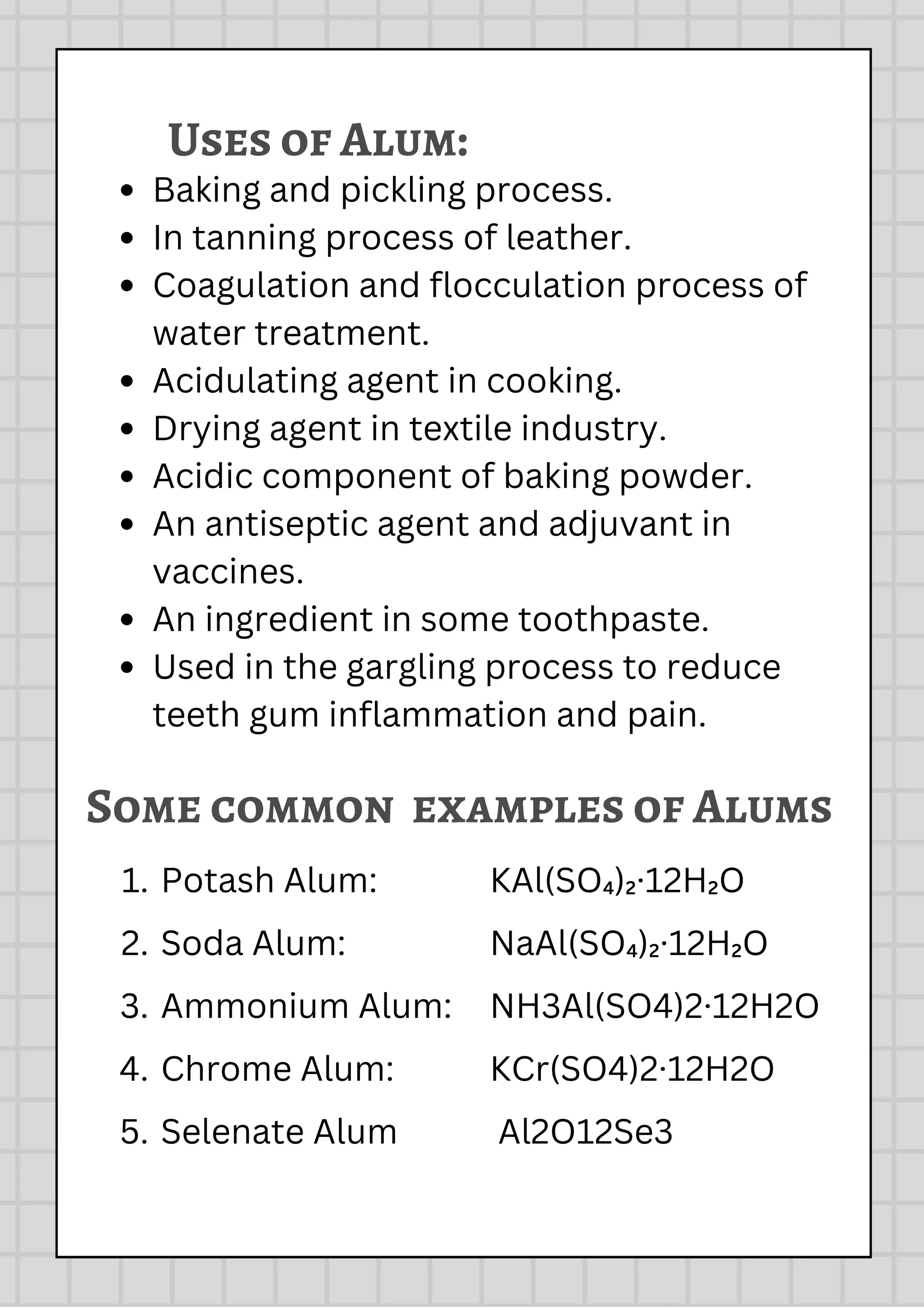 Preparation of Potash Alum from Scrap Aluminium. | PDF