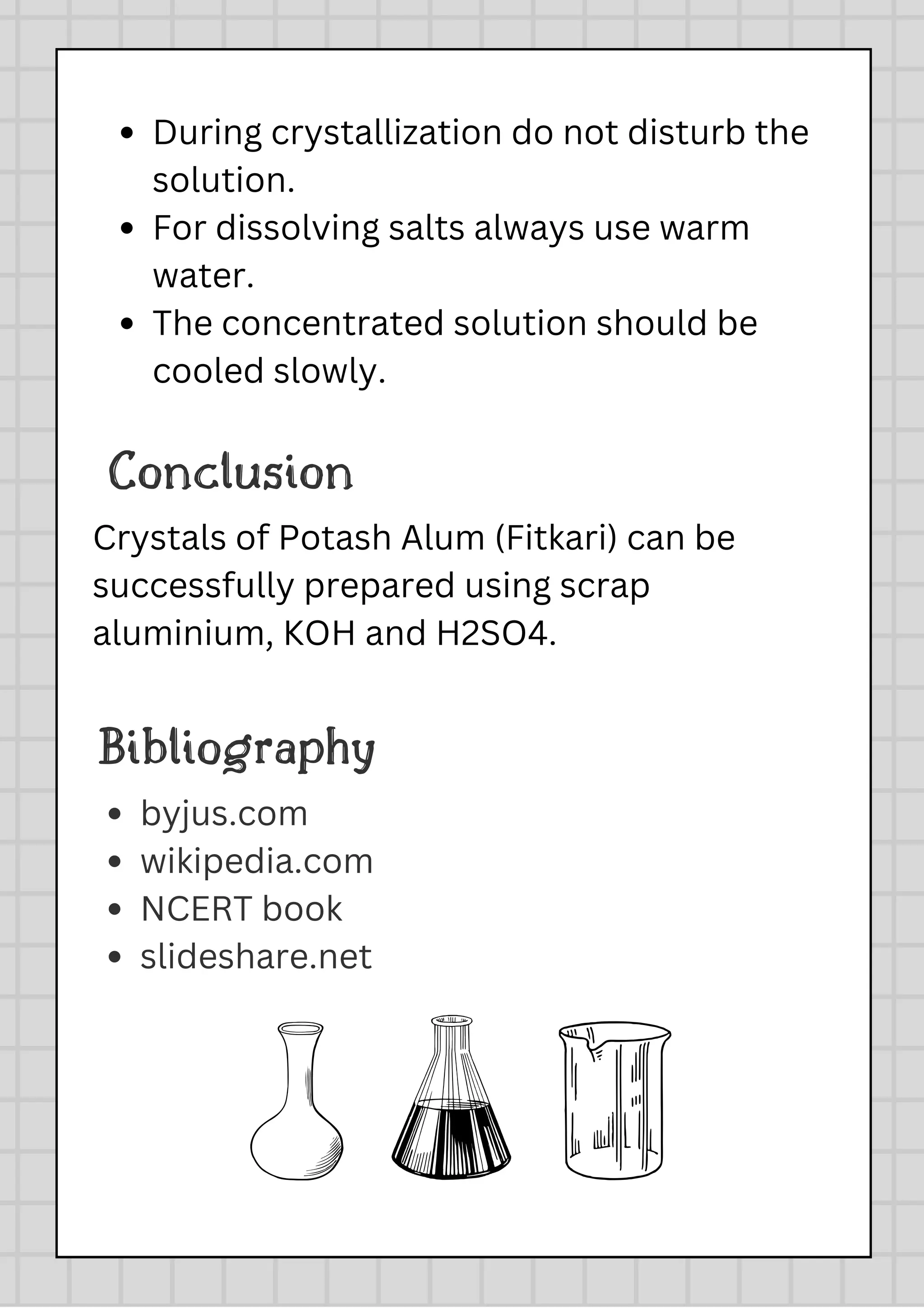 Preparation of Potash Alum from Scrap Aluminium. | PDF