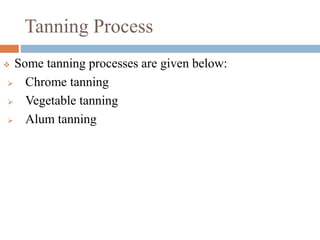 Alum tanning | PPTX