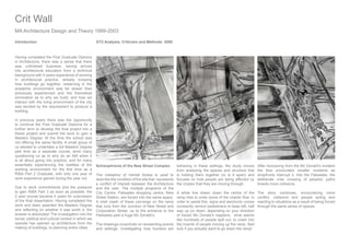 Alun Dolton Crit Wall: 07-10-2015 | PPT