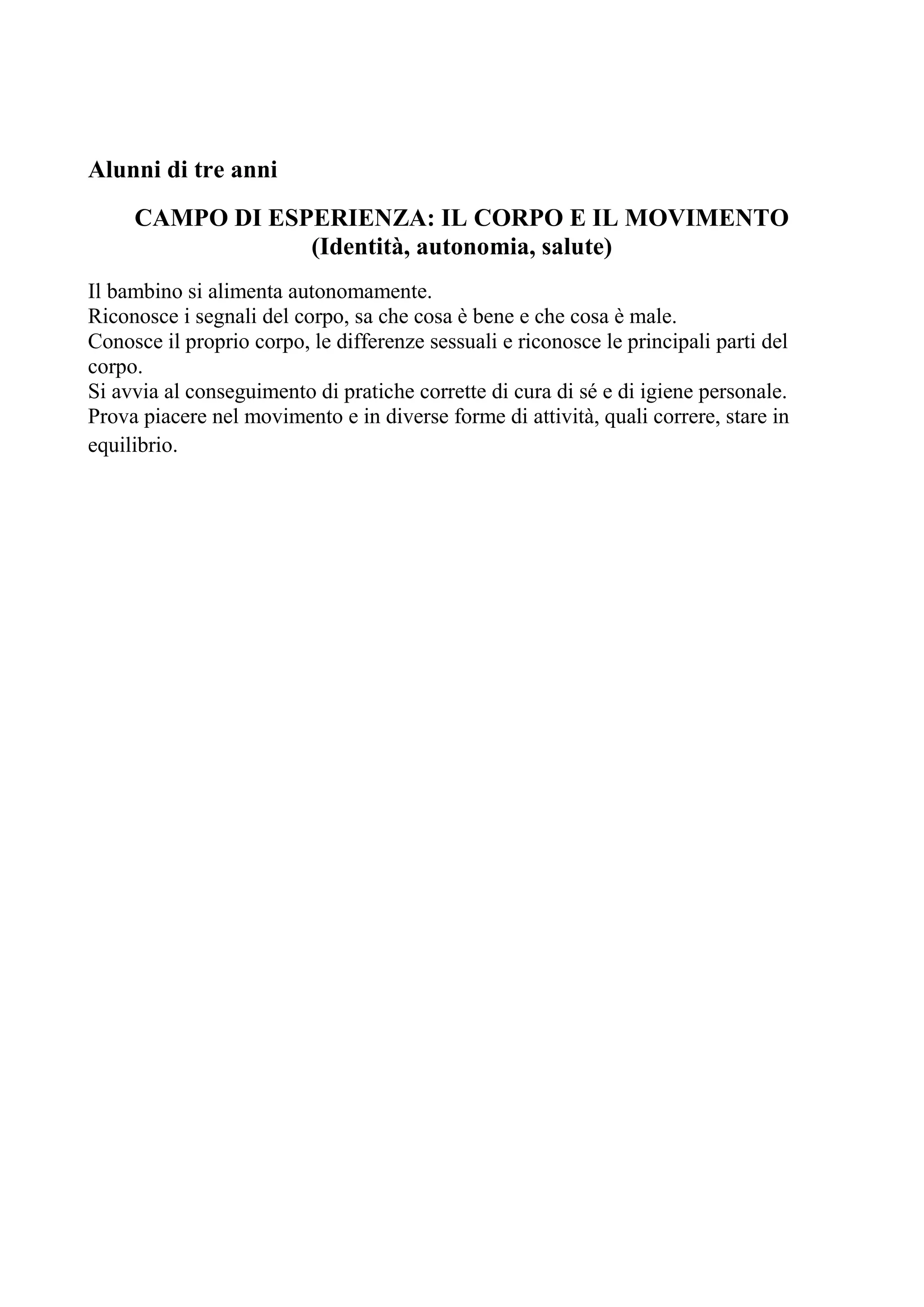 Alunni di tre anni.docx traguardi di competenze scuola dell'infanzia | DOCX