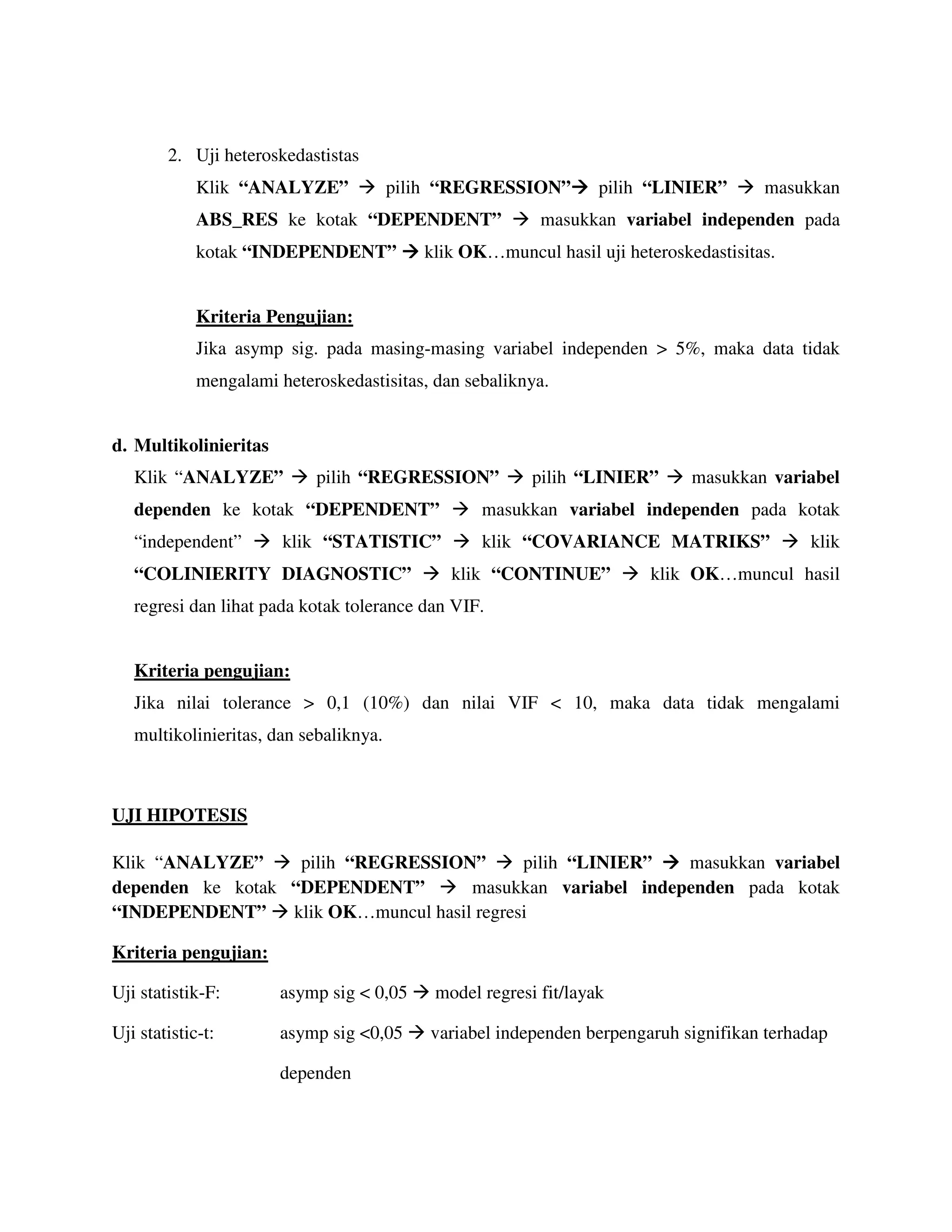 Alur regresi-spss | PDF