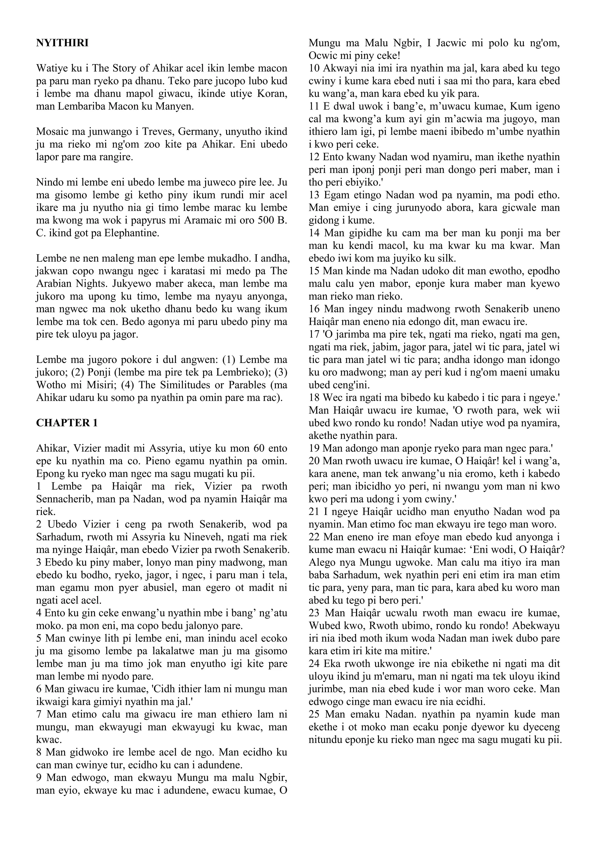 Alur - The Story of Ahikar the Grand Vizier of Assyria.pdf