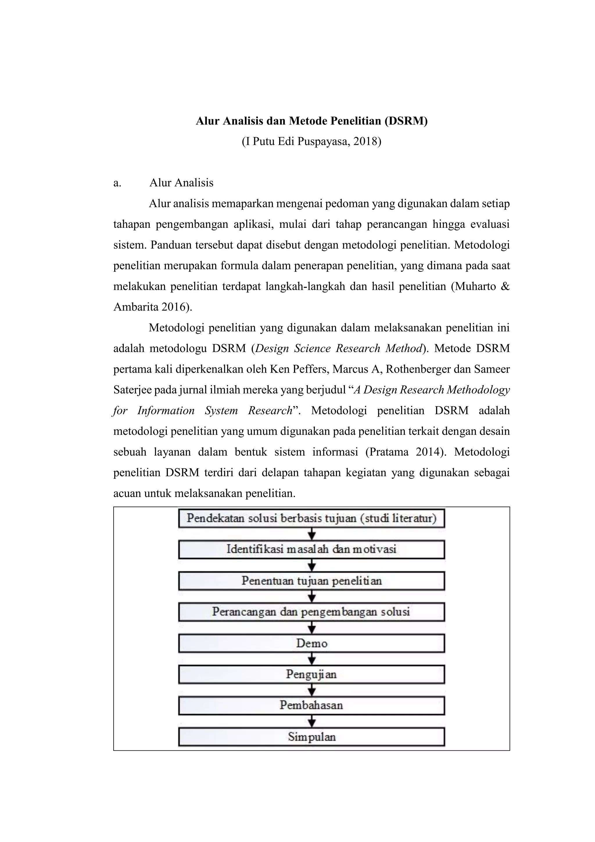 Alur analisis dan Metode Penelitian | PDF