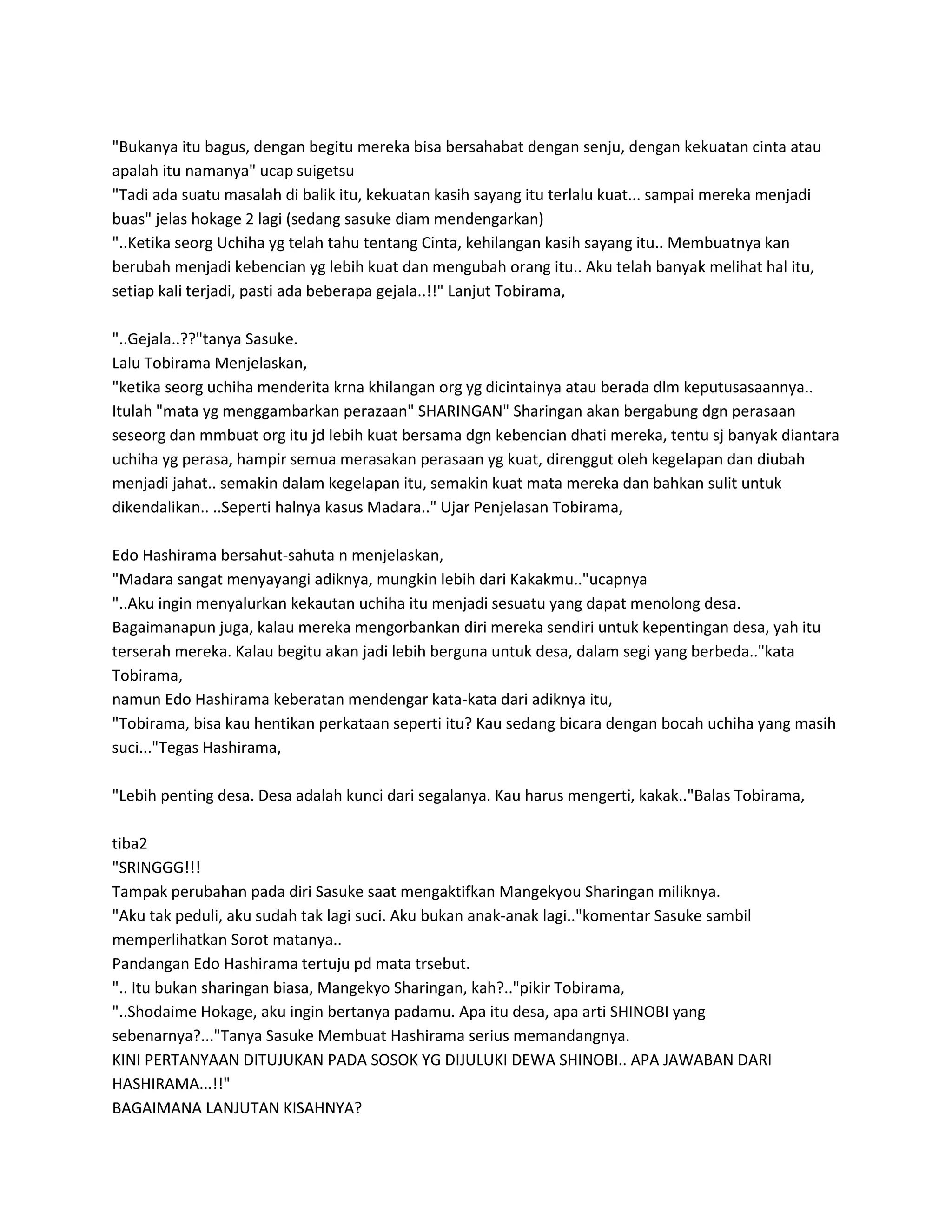 Alur cerita naruto chapter 619 | DOCX