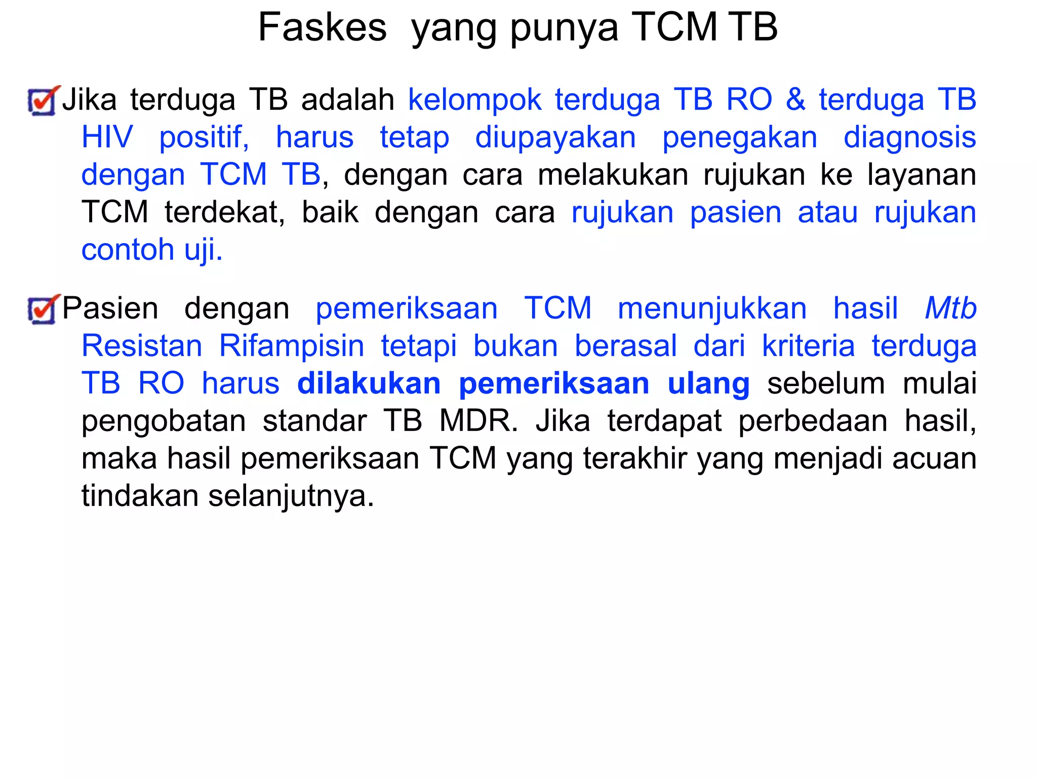 Alur diagnosis tb tb ro dan pemeriksaan lab tb ro | PPTX