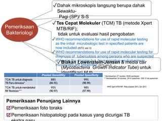 Alur diagnosis tb tb ro dan pemeriksaan lab tb ro | PPTX