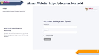 Alur Document Management System (DMS) SIASN | PPT