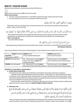 Alur Bab 07 Hukum Syara (Bagian 1) | DOCX