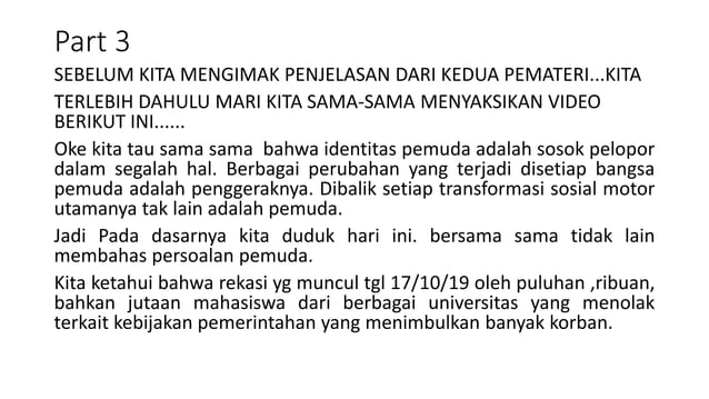 Alur kata2 moderator | PPTX