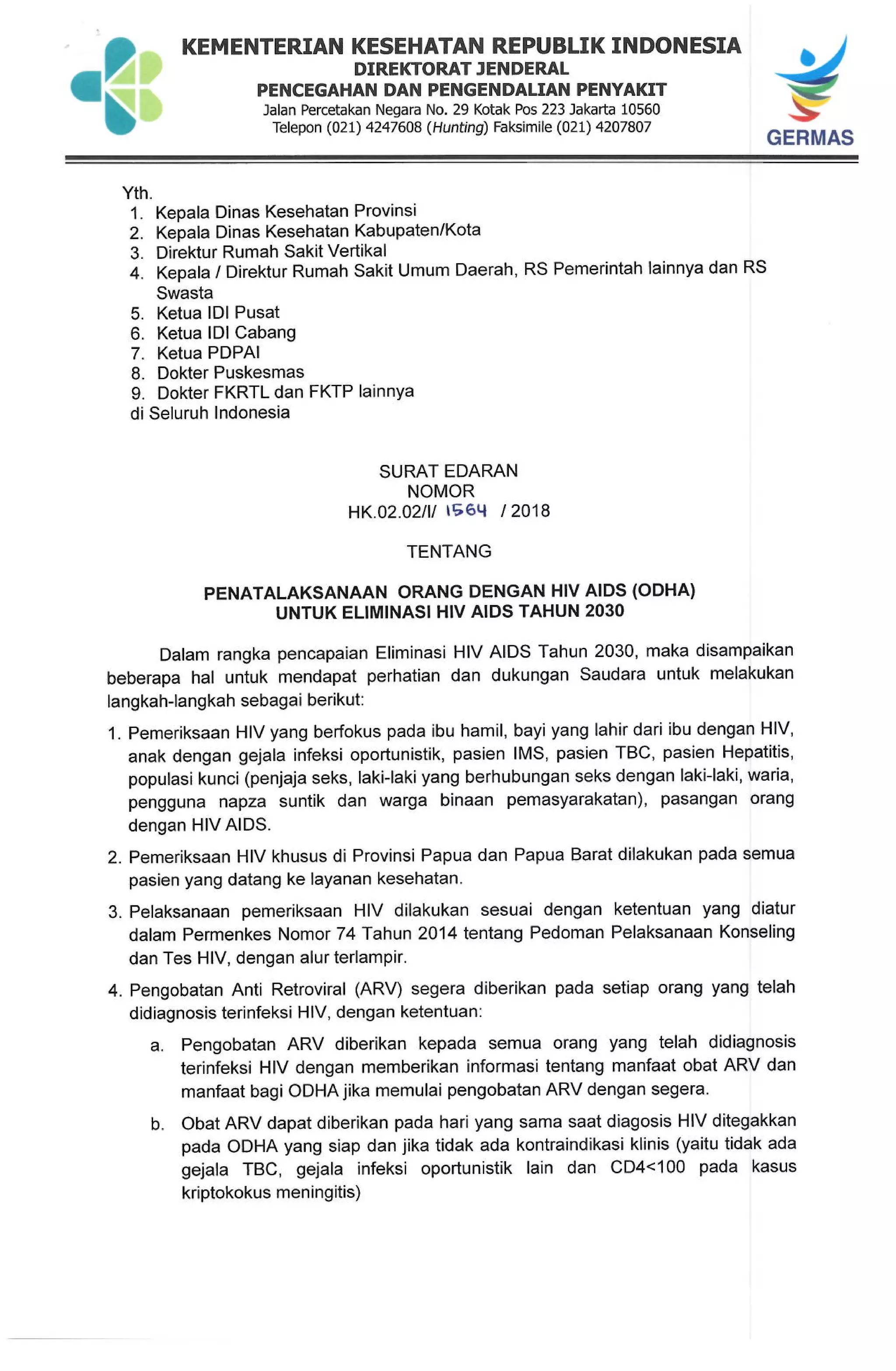 Alur layanan hiv pdp baru edaran | PDF