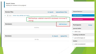 Alur produksi naskah di ojs 3 faizal risdianto | PPT