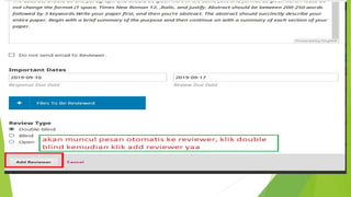 Alur produksi naskah di ojs 3 faizal risdianto | PPT