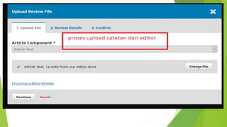 Alur produksi naskah di ojs 3 faizal risdianto | PPT