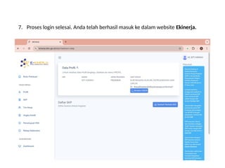 Penjelasan Mengenai Alur Proses SKP Ekinerja | PPTX