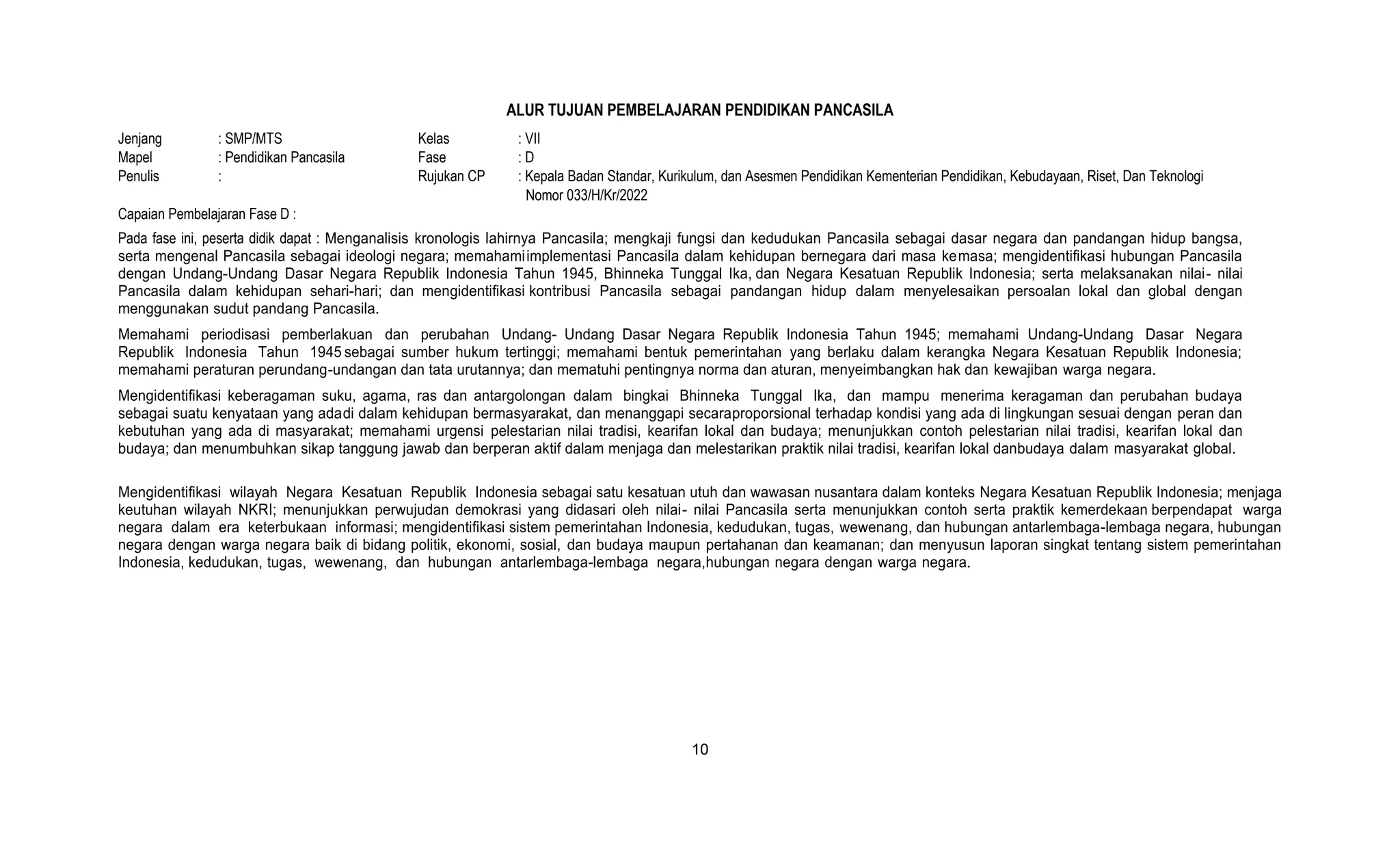 Alur Tujuan Pembelajaran_Pend. Pancasila SMP Kls VII.doc