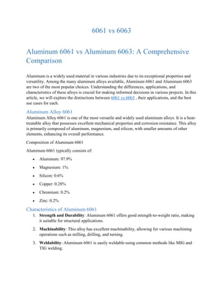 6061 vs 6063 | PDF